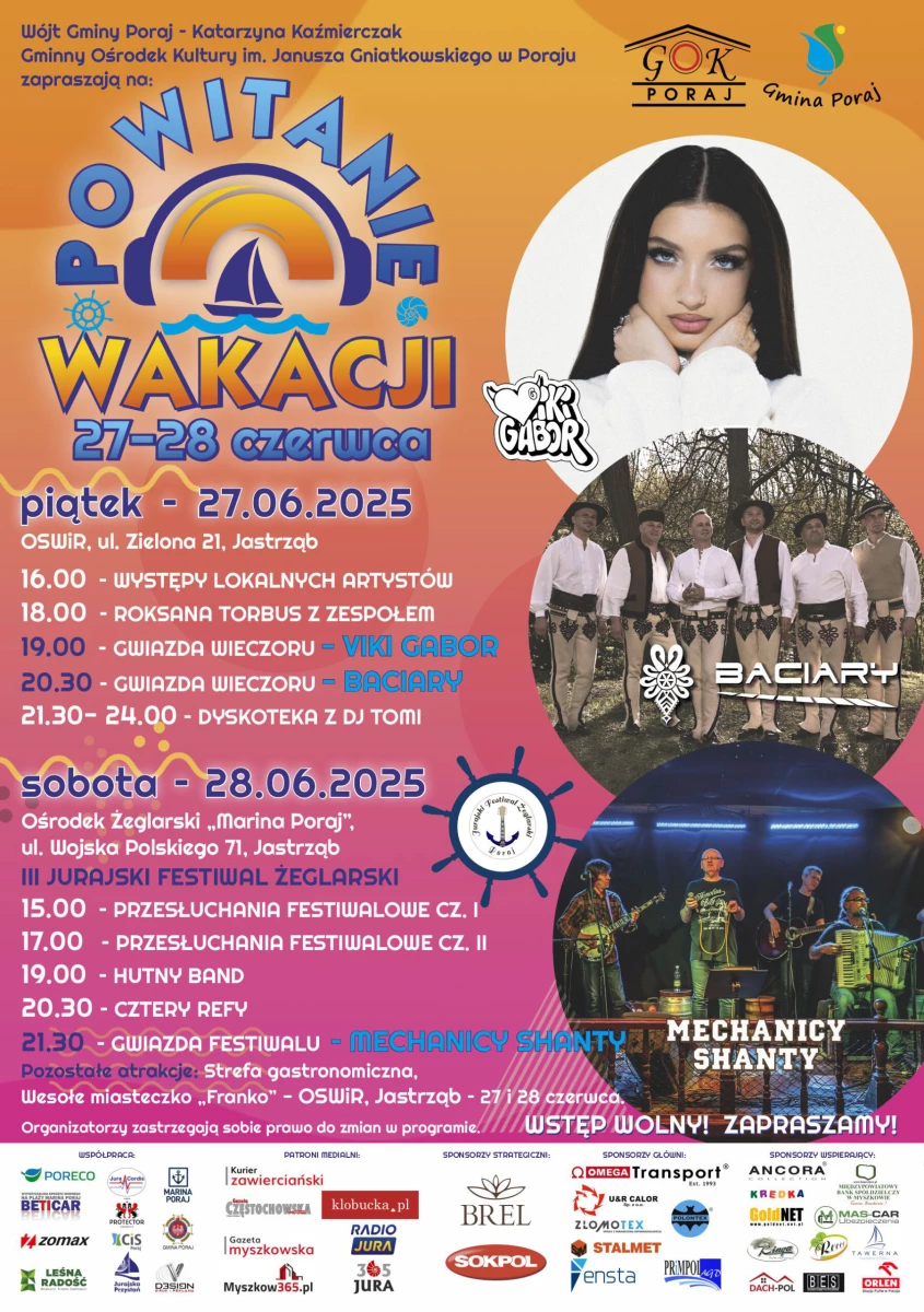 Powitanie Wakacji 2025 w Gminie Poraj